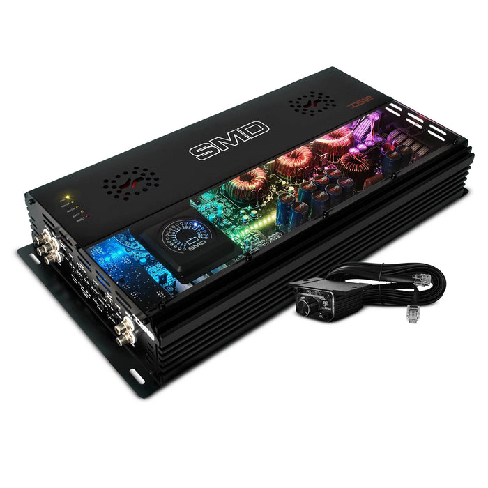 SMD 5-Channel Amplifier with VM-1 Voltmeter and Digital LED Lights 4 x ...